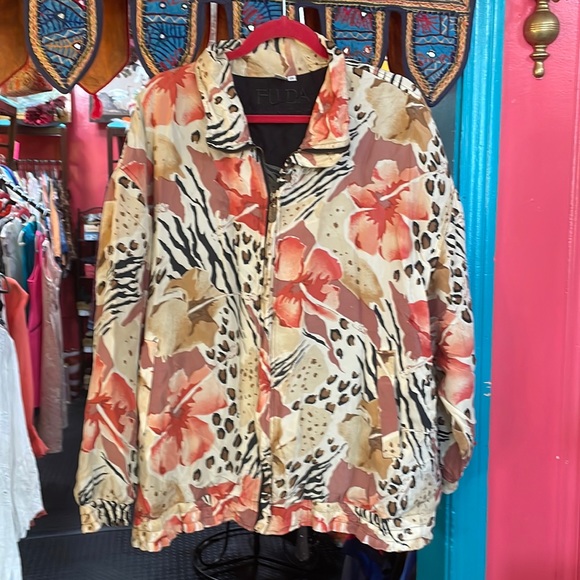 FUDA | Jackets & Coats | Vintage Fuda International Bomber Jacket Silk ...